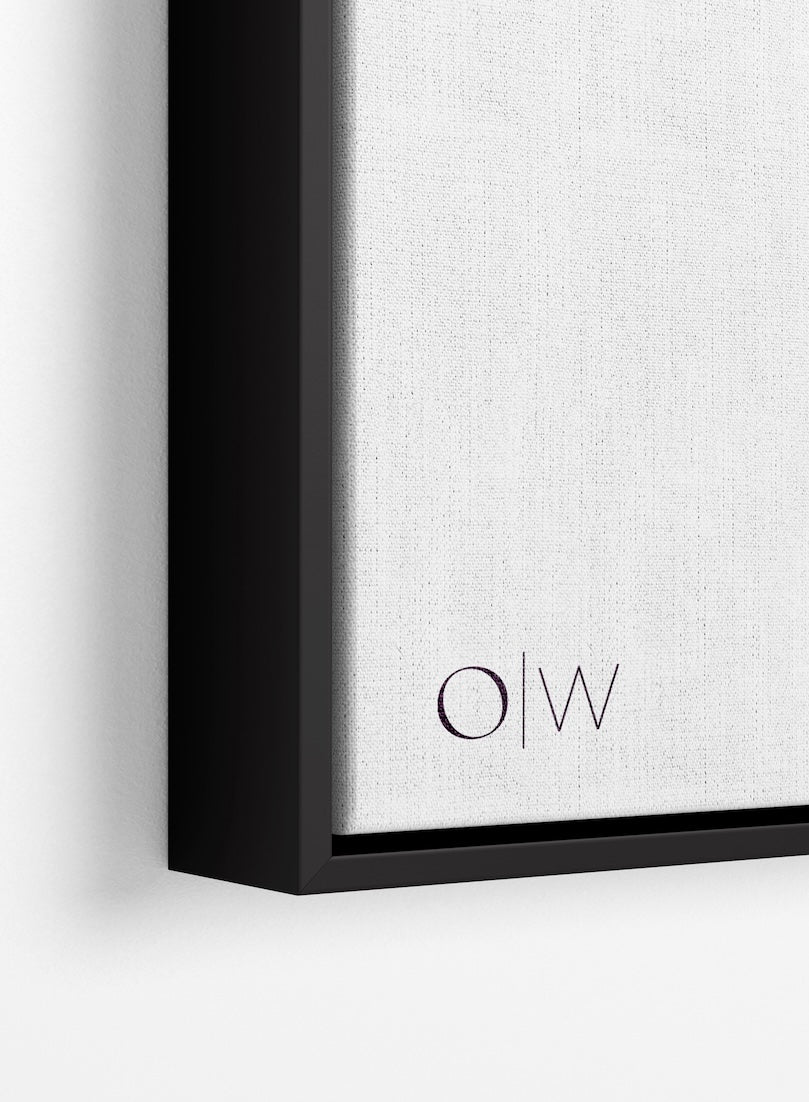 Black Wood Floating Frame for Canvas, 24x36 in | 61x91 cm | Opposite Wall