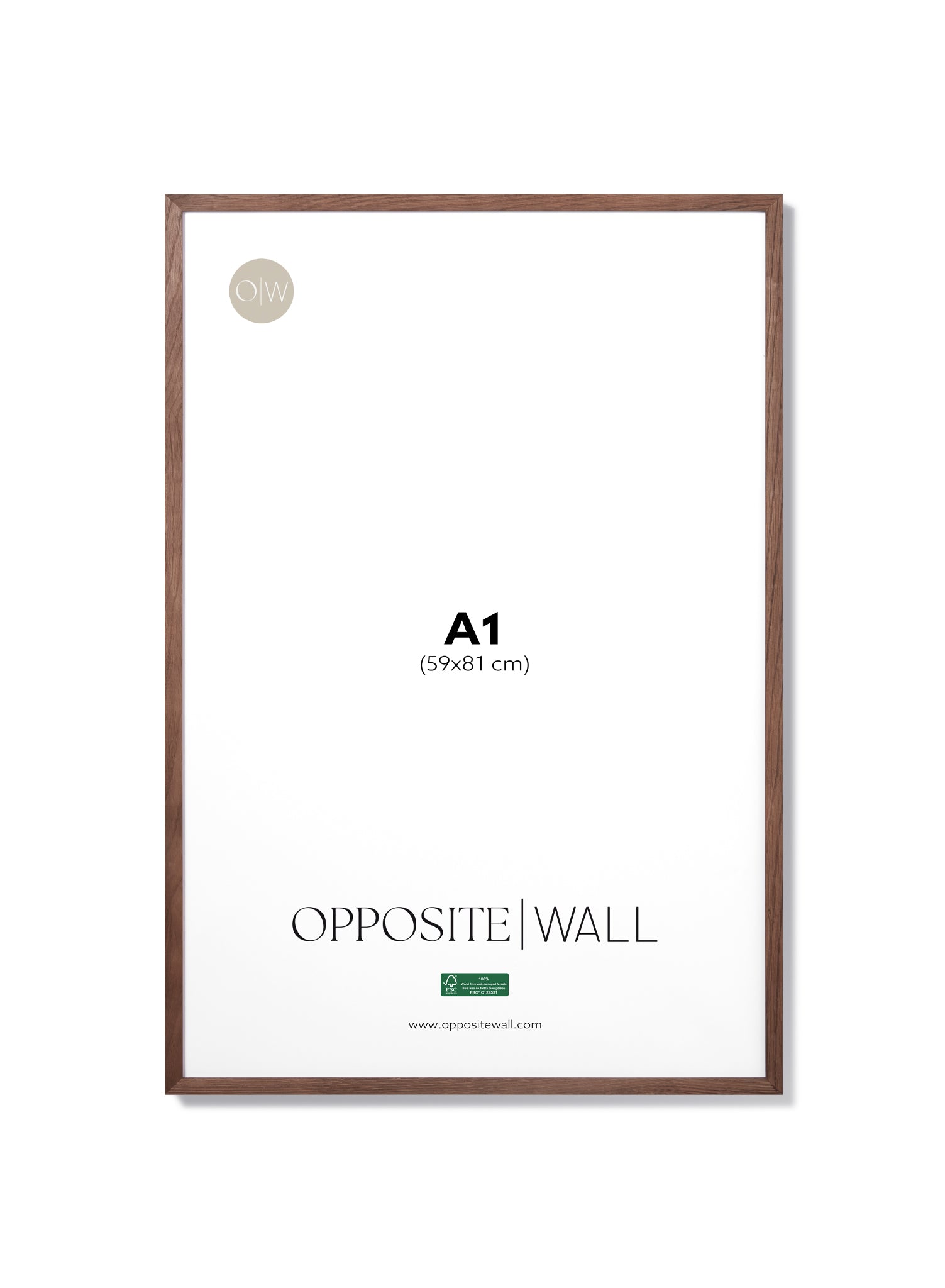 Poster Frame Dark Oak Frame, A1 | 59x84 cm | Opposite Wall