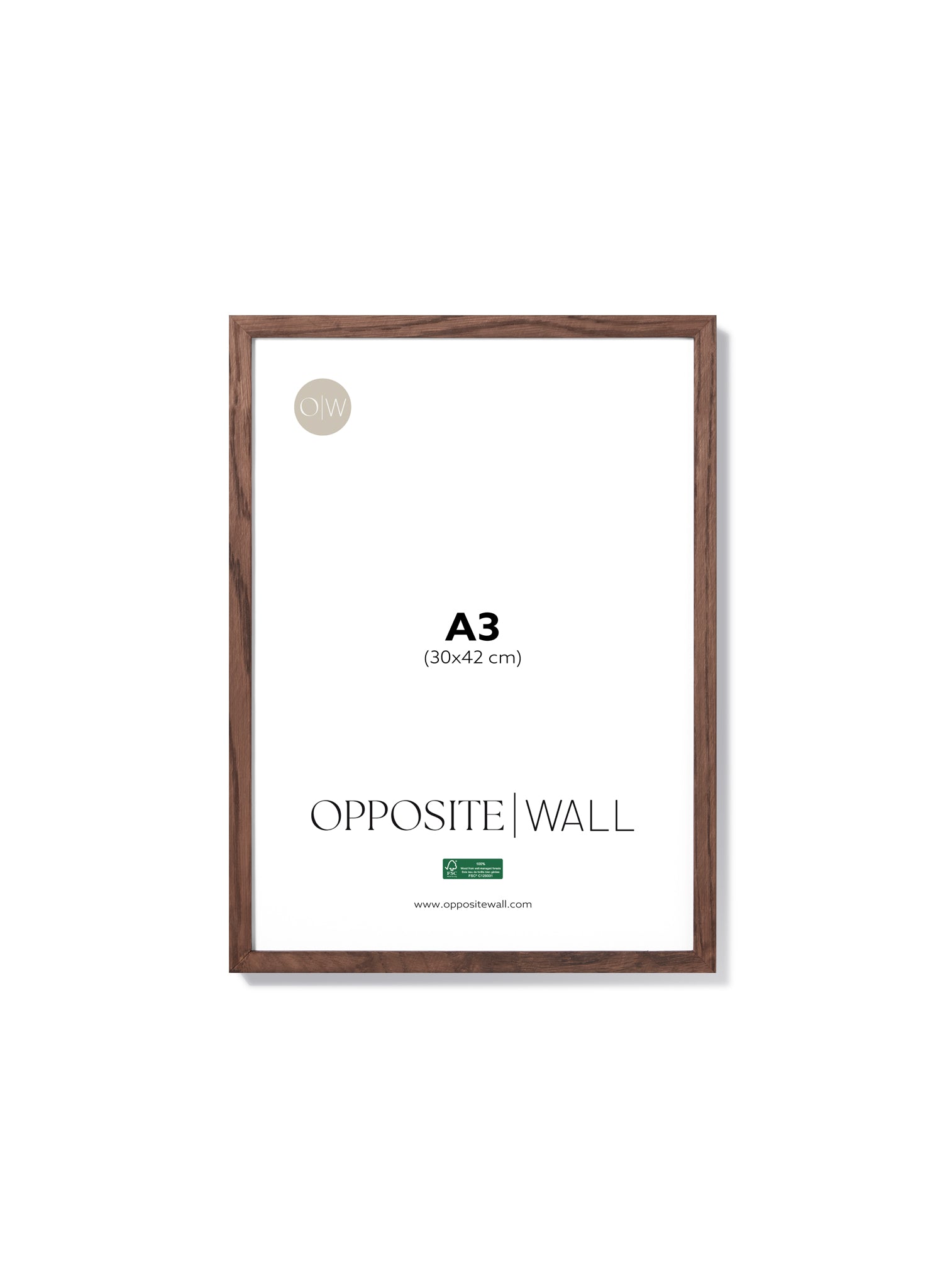 Poster Frame Dark Oak Frame, A3 | 30x42 cm | Opposite Wall