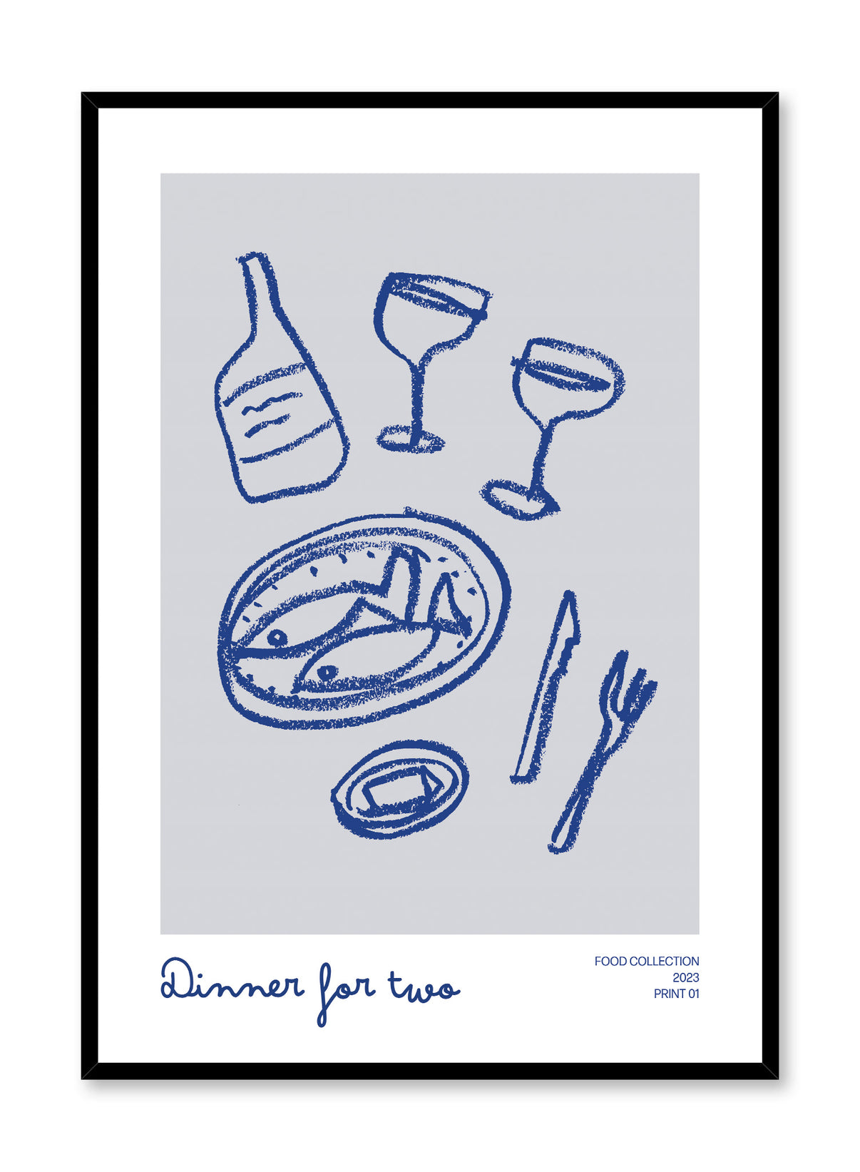 Dinner for Two | Shop Posters & Prints Online at Opposite Wall