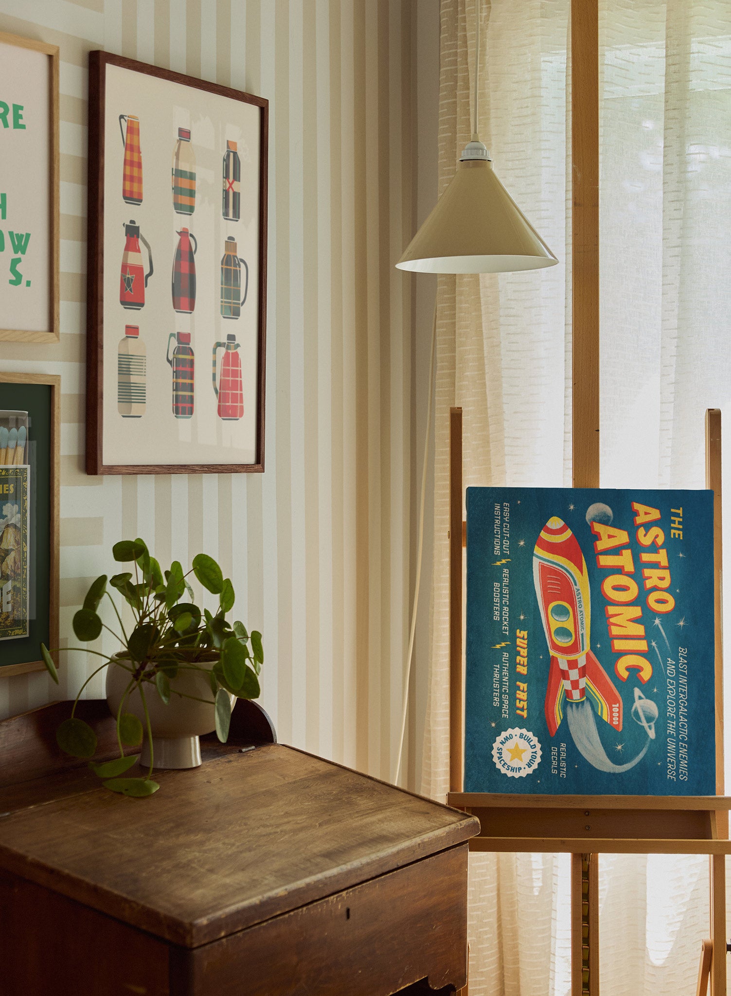 Retro Rocket | Shop Posters & Prints Online at Opposite Wall