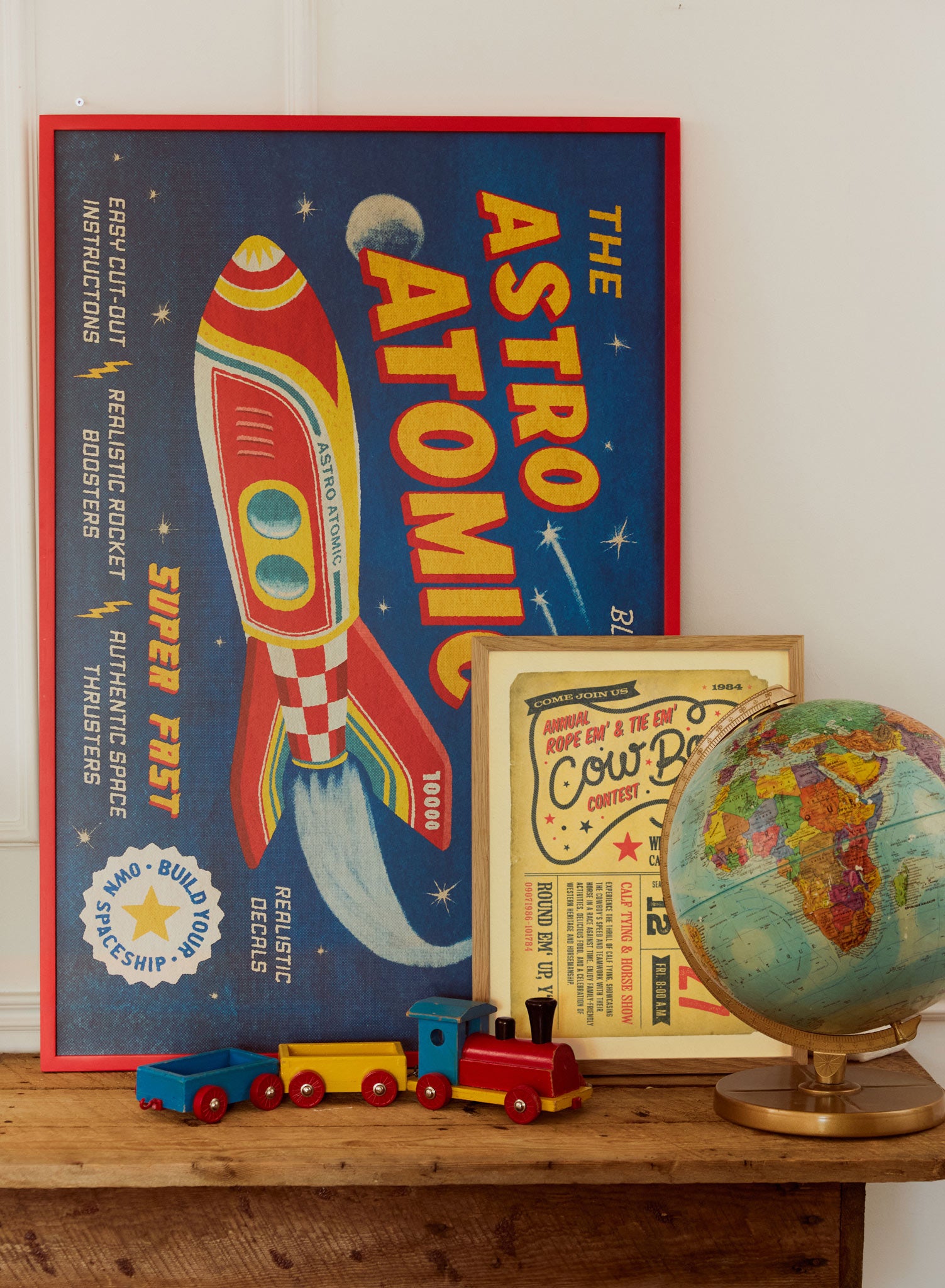 Retro Rocket | Shop Posters & Prints Online at Opposite Wall