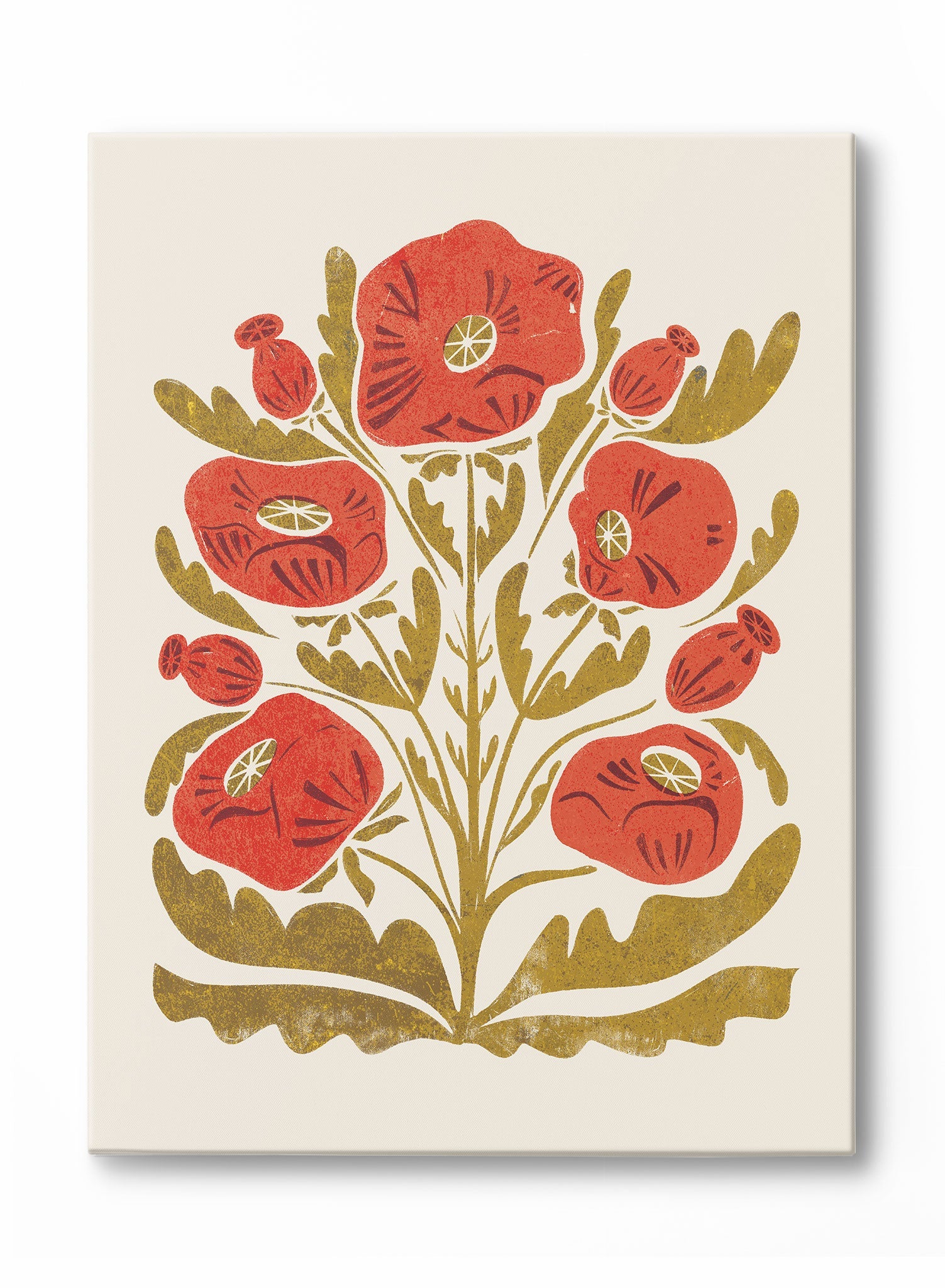 Blooming Poppies | Canvas Print (Multiple Sizes) | Opposite Wall