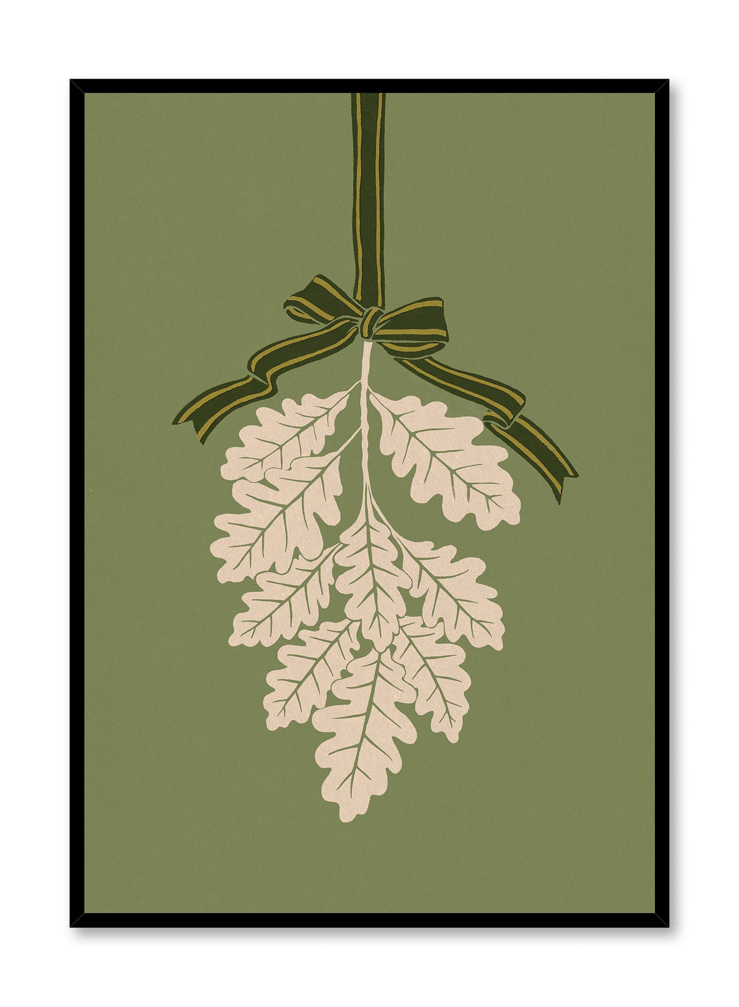 Branch and Bow Green, Poster | Shop Posters, Canvas & Prints Online at ...