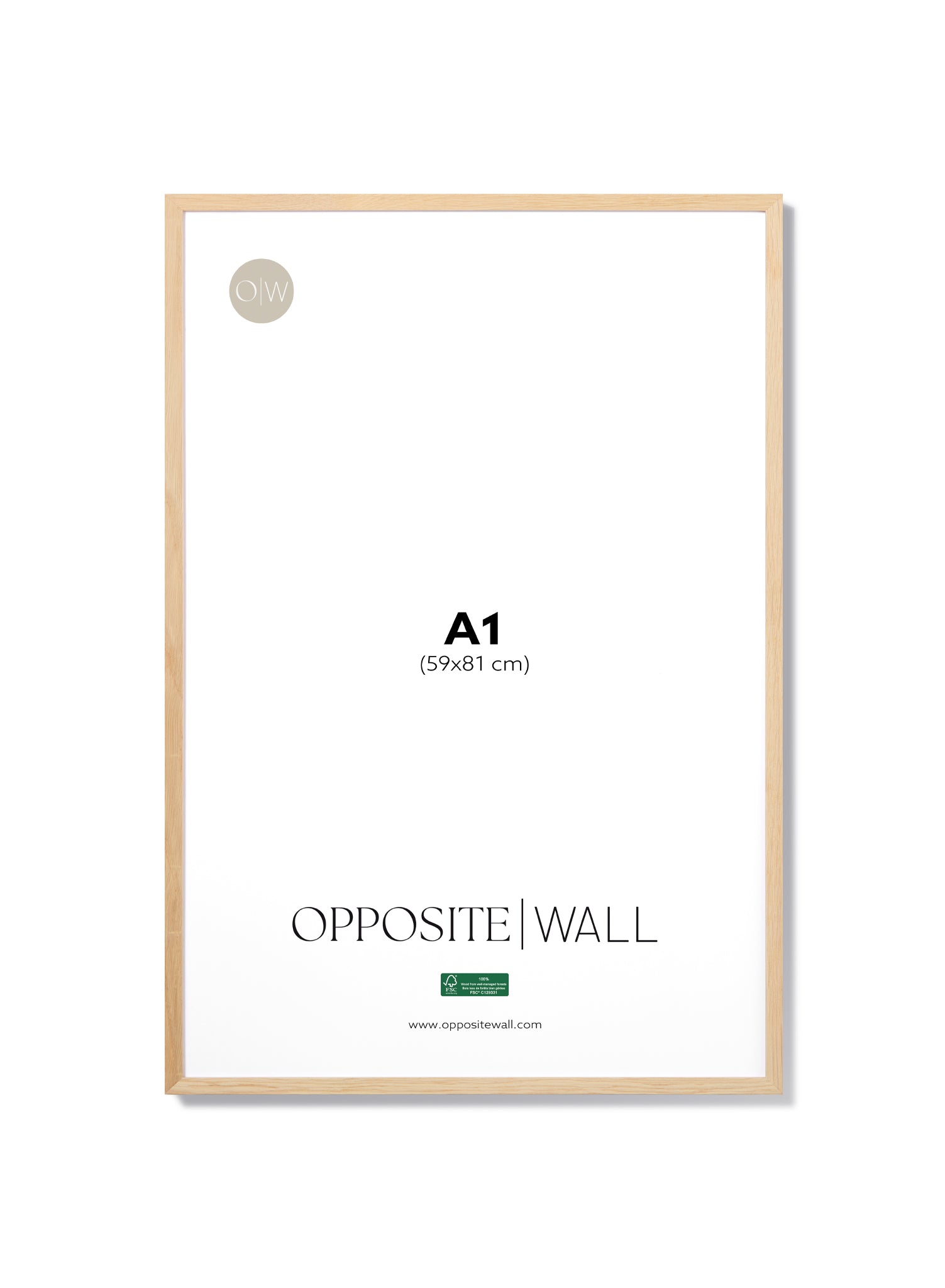 Poster & Picture Frame Solid Oak Frame, A1 | 59x84 cm | Opposite Wall