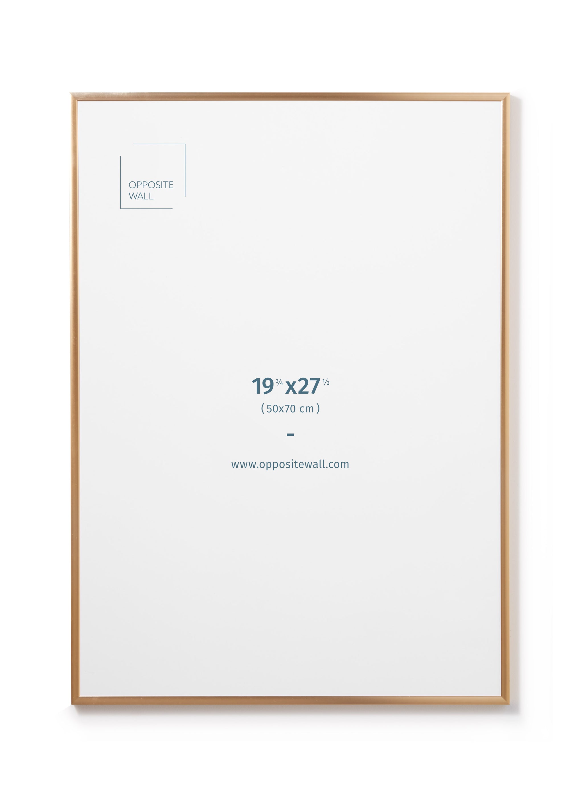 Picture Frame - Gold Aluminum Metal Wall Art, 19¾x27½ | Opposite Wall