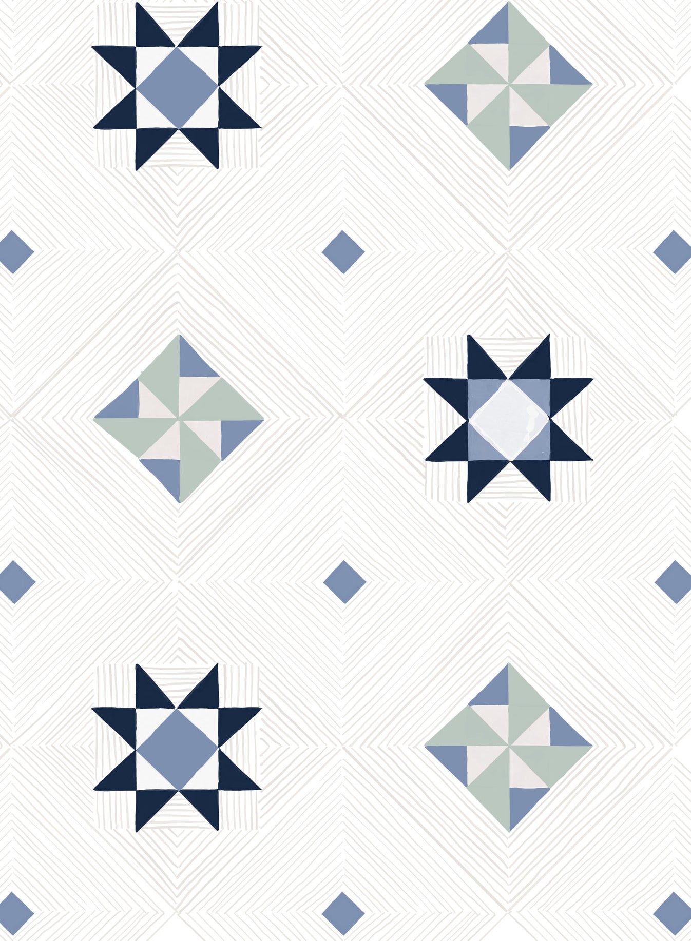 Quilts Wallpaper by Opposite Wall