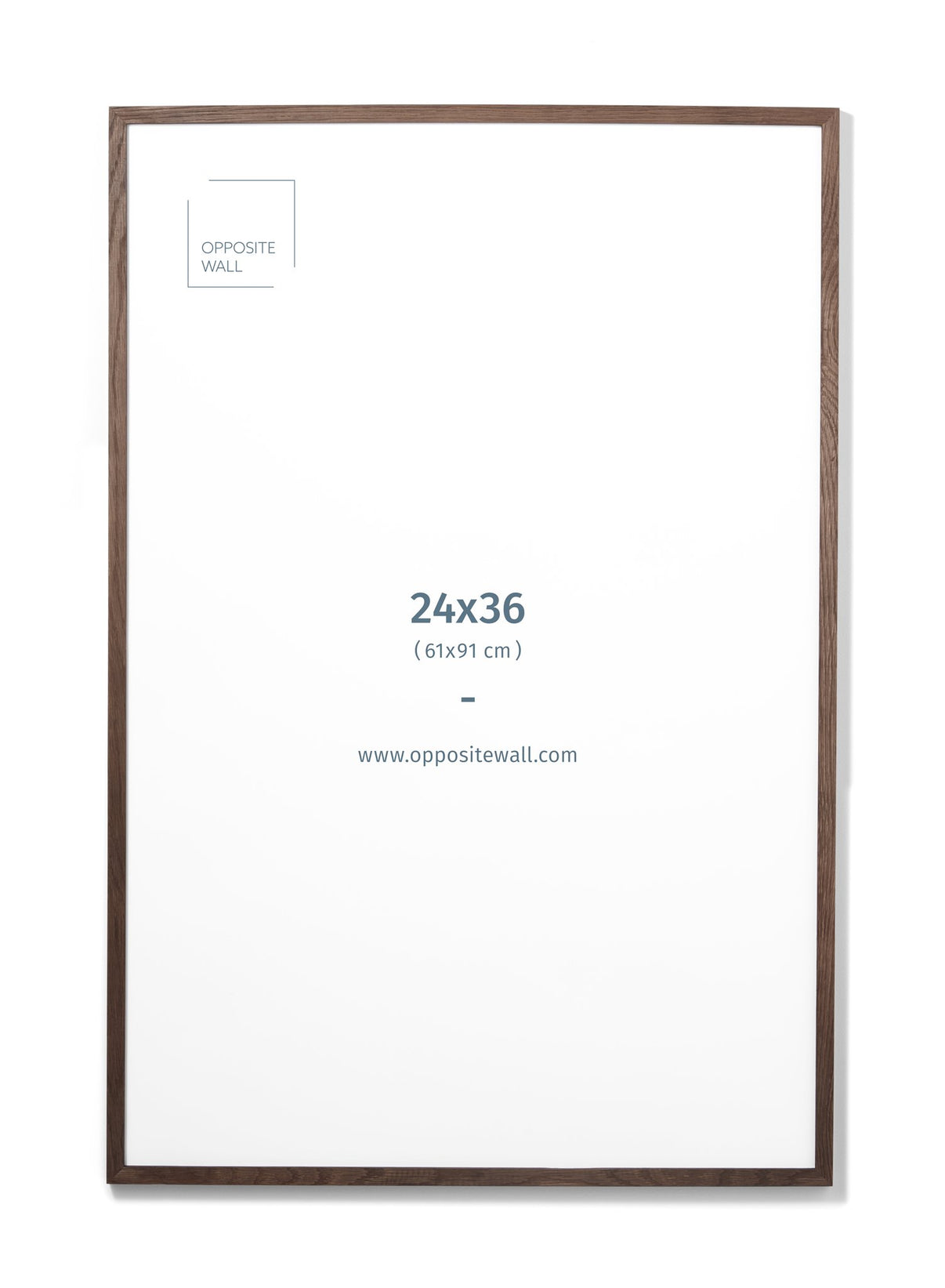 Picture Frame - Dark Oak Wood - Wall Art, 24x36 inch | Opposite Wall