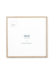 Picture Frame - Solid Oak - Natural Wood, 20x20 inch | Opposite Wall
