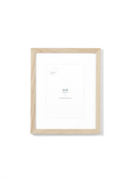 Poster Frame - Solid Oak - Natural Wood, 8x10 | Opposite Wall