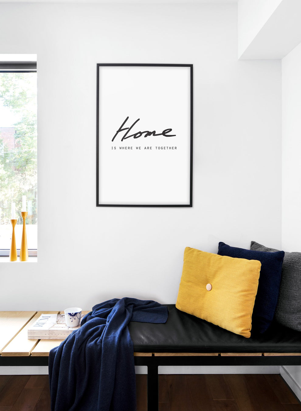 Motivational Quote Posters - Home is - Wall Art | Opposite Wall
