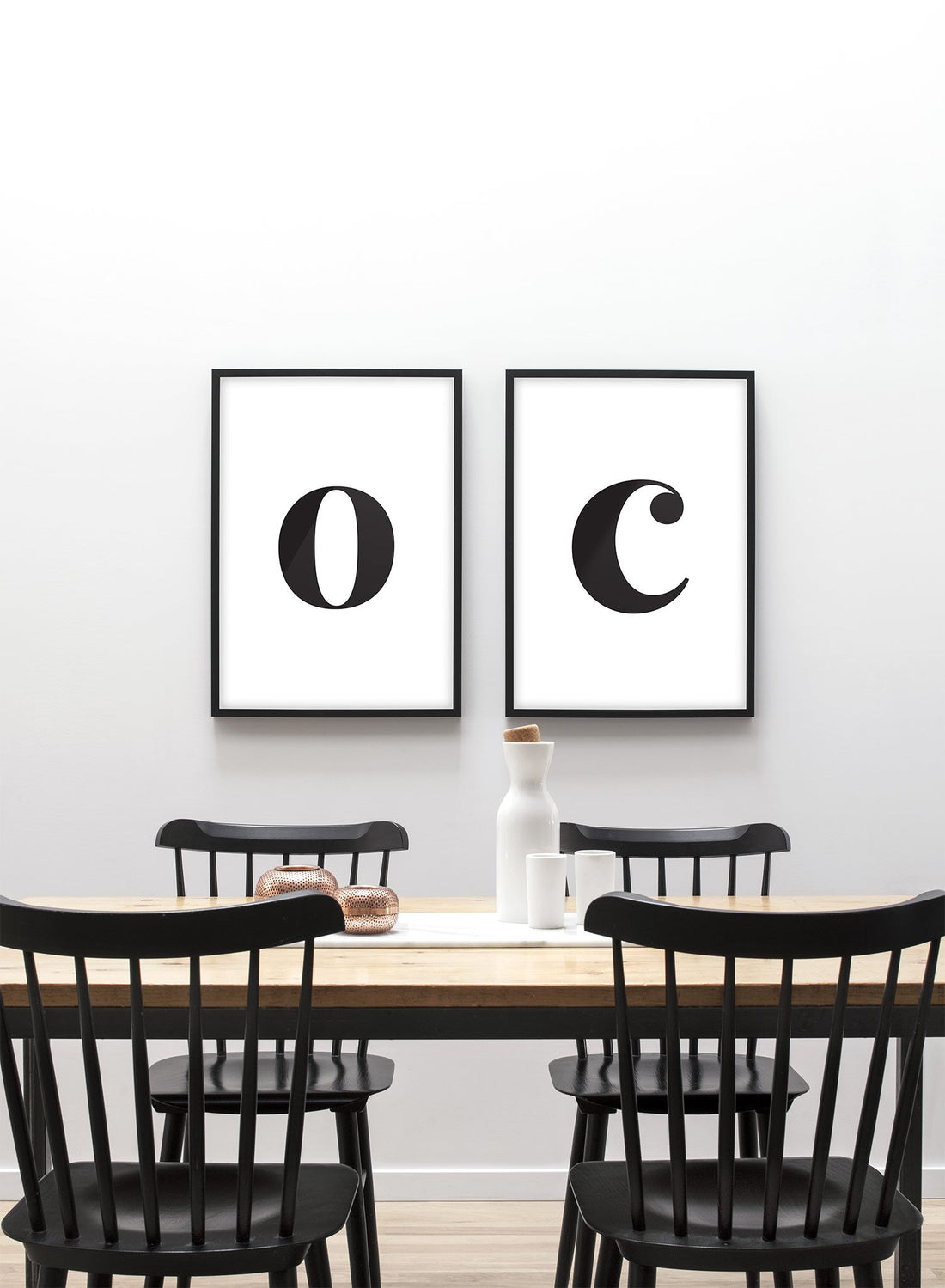 Lowercase Letter O Graphic Typography Poster | Buy at Opposite Wall