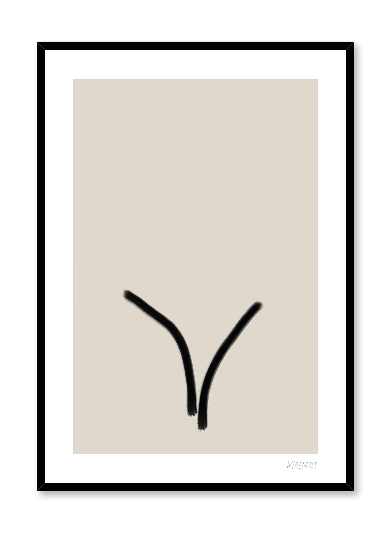Lines Neutral Abstract Poster | Buy Art Prints at Opposite Wall
