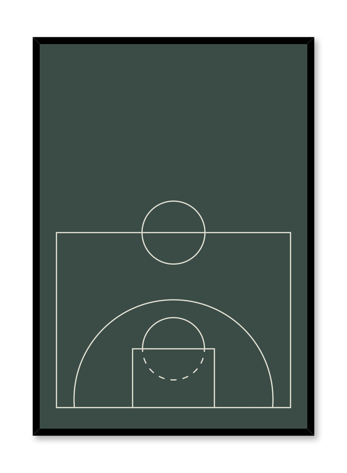 Free-Throw Abstract Design Basketball Poster | Buy at Opposite Wall