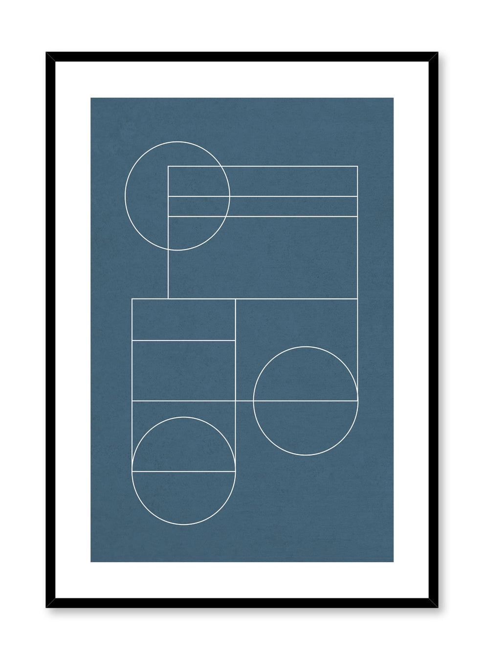Blueprint Architectural Abstract Design Poster | Buy at Opposite Wall