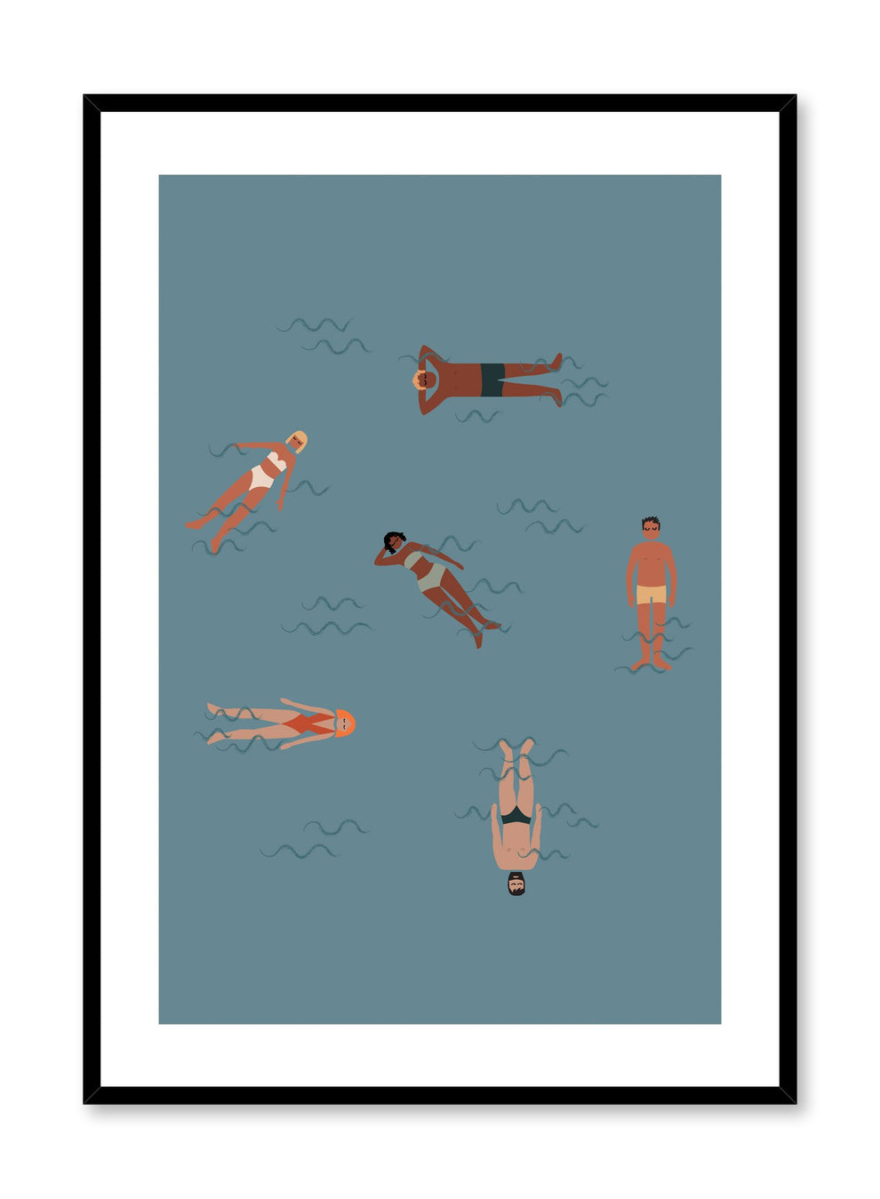 Floaters Illustration Design Poster | Buy at Opposite Wall
