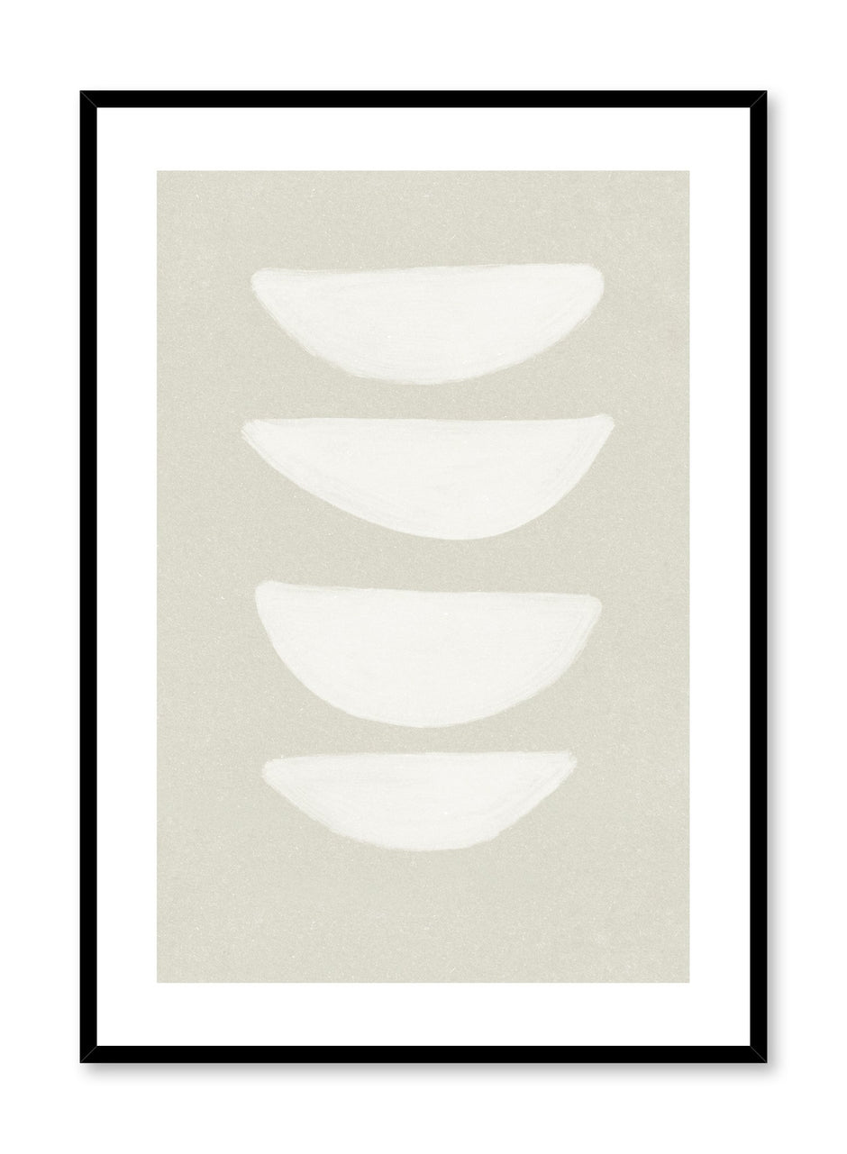 Abstract Wall Art Posters - Black & White Minimalist Prints | Opposite Wall