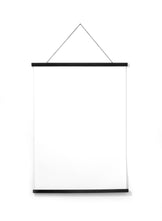 Poster Hanger - Black Oak Wood - Wall Art, 20 in | Opposite Wall