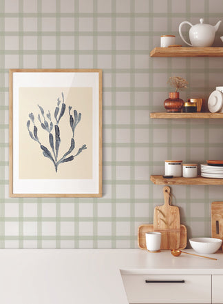 Off the Grid | Graph Paper Pattern Wallpaper by Opposite Wall