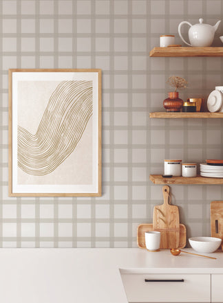 Off the Grid | Graph Paper Pattern Wallpaper by Opposite Wall