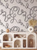 Up in Smoke | Cursive Line Pattern Wallpaper by Opposite Wall